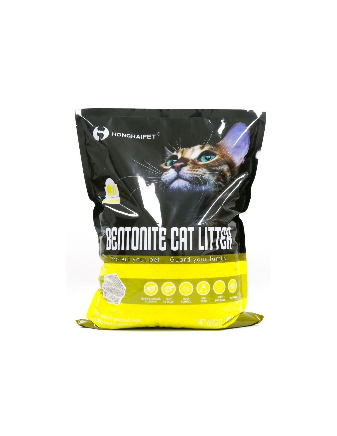 ARENA SANITARIA PARA GATOS 5 LITROS AROMA LIMON